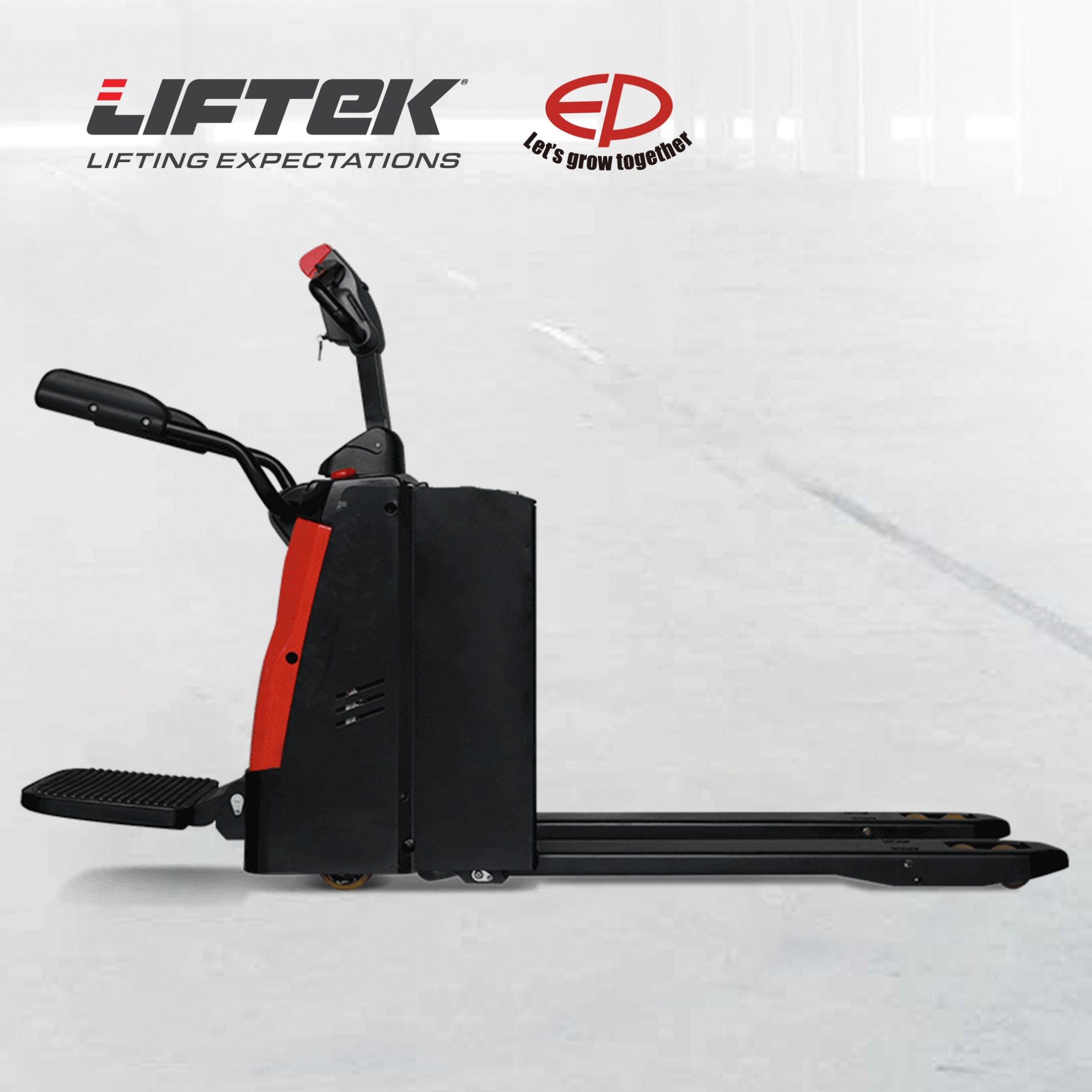 Liftek PowerRide 2000 Plug-In Fully Electric Ride-On Pallet Truck